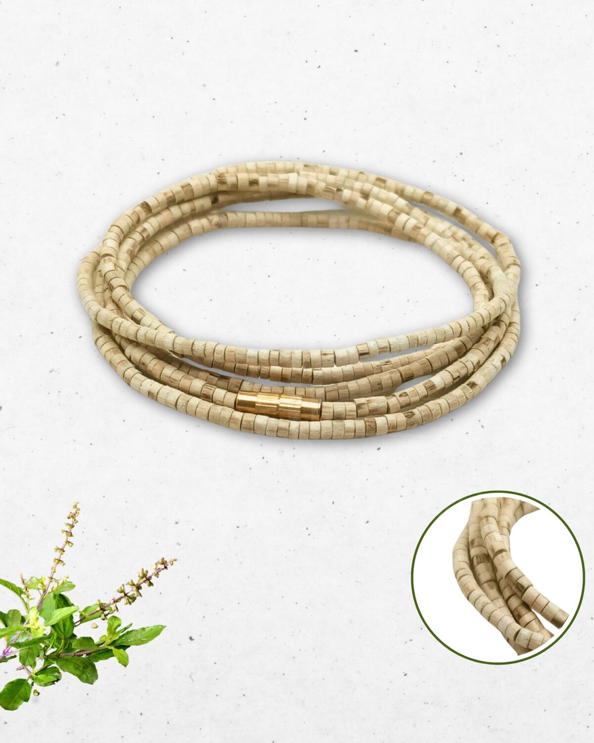 Small Beads Patla Dana Pure Tulsi Kanthi Mala – Made in Vrindavan (Size ...